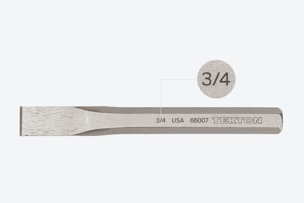 Long Cold Chisel Set (3-Piece) | TEKTON | 66506