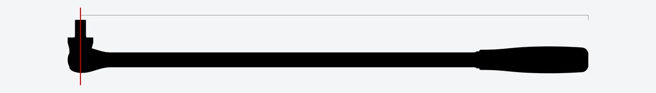 1/2 Inch Drive x 24 Inch Comfort Grip Breaker Bar | TEKTON