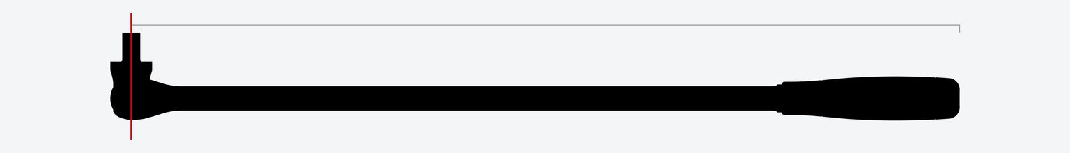 1/2 Inch Drive x 24 Inch Comfort Grip Breaker Bar | TEKTON