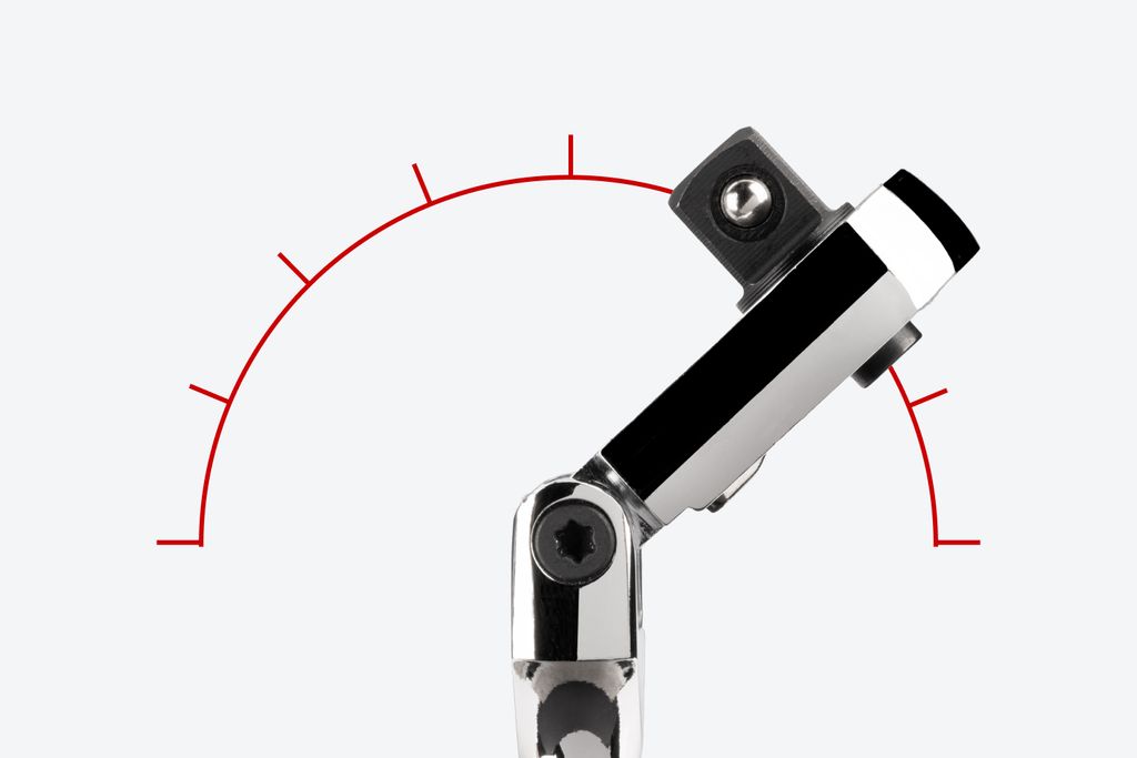 3/8 Inch Drive x 12 Inch Flex Quick-Release Long Ratchet | TEKTON