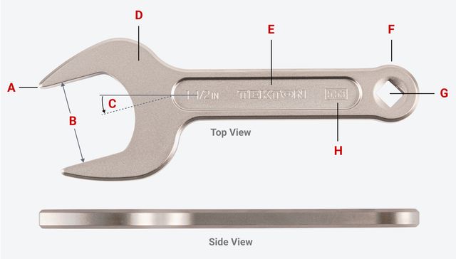 Service Wrench Set (3/4–1-5/8 Inch) | TEKTON | Made in USA