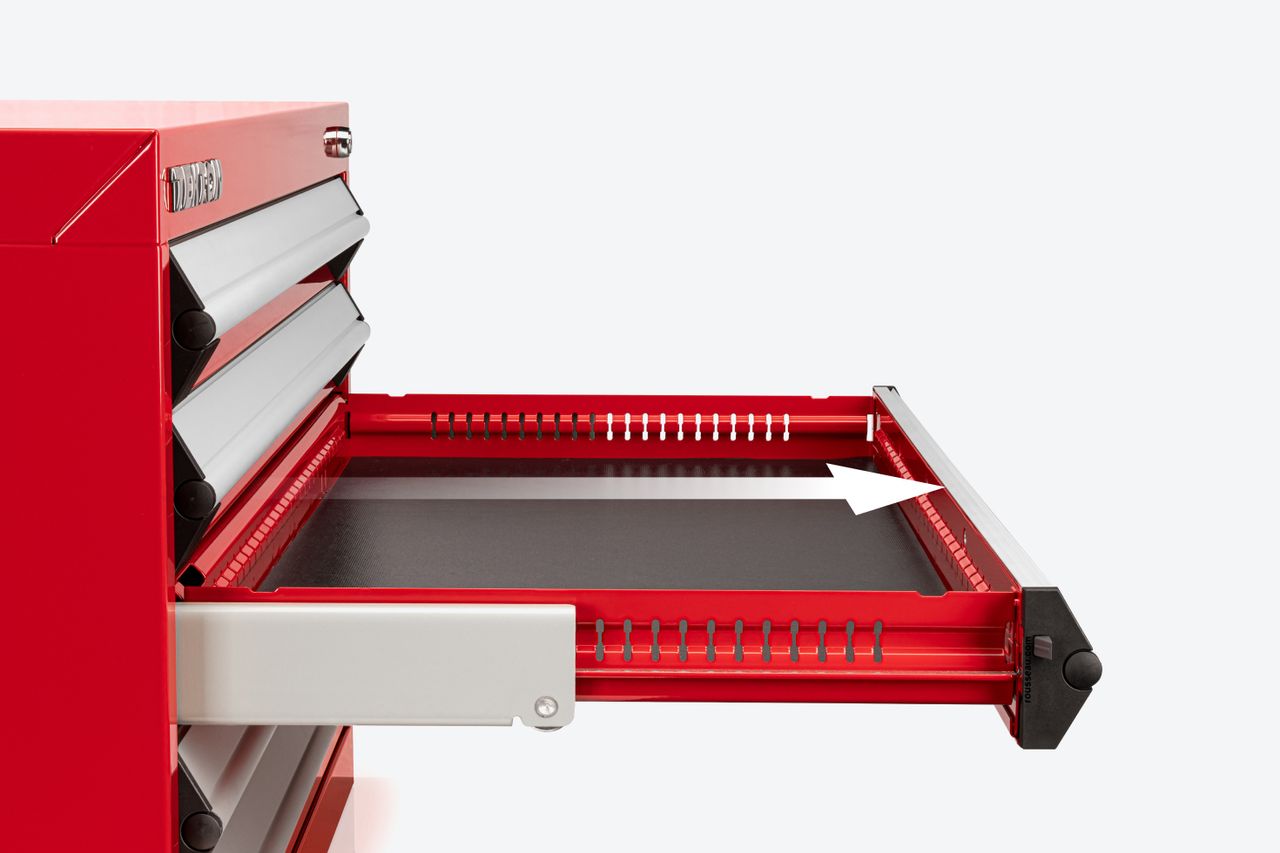 Red Tool Cabinet System with Stainless Steel Top | TEKTON