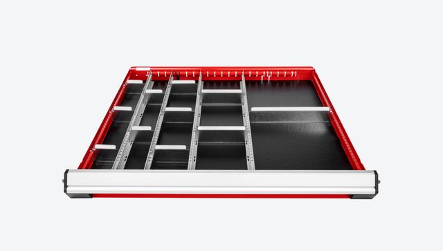 Black Tool Cabinet System with Stainless Steel Top | TEKTON