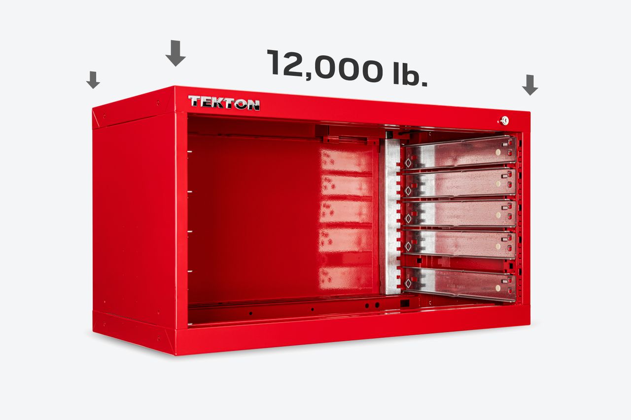 5-Drawer Upper Tool Cabinet, Red (24 in.) | TEKTON