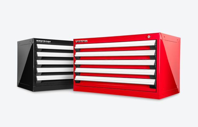 Red Tool Cabinet System with Stainless Steel Top | TEKTON