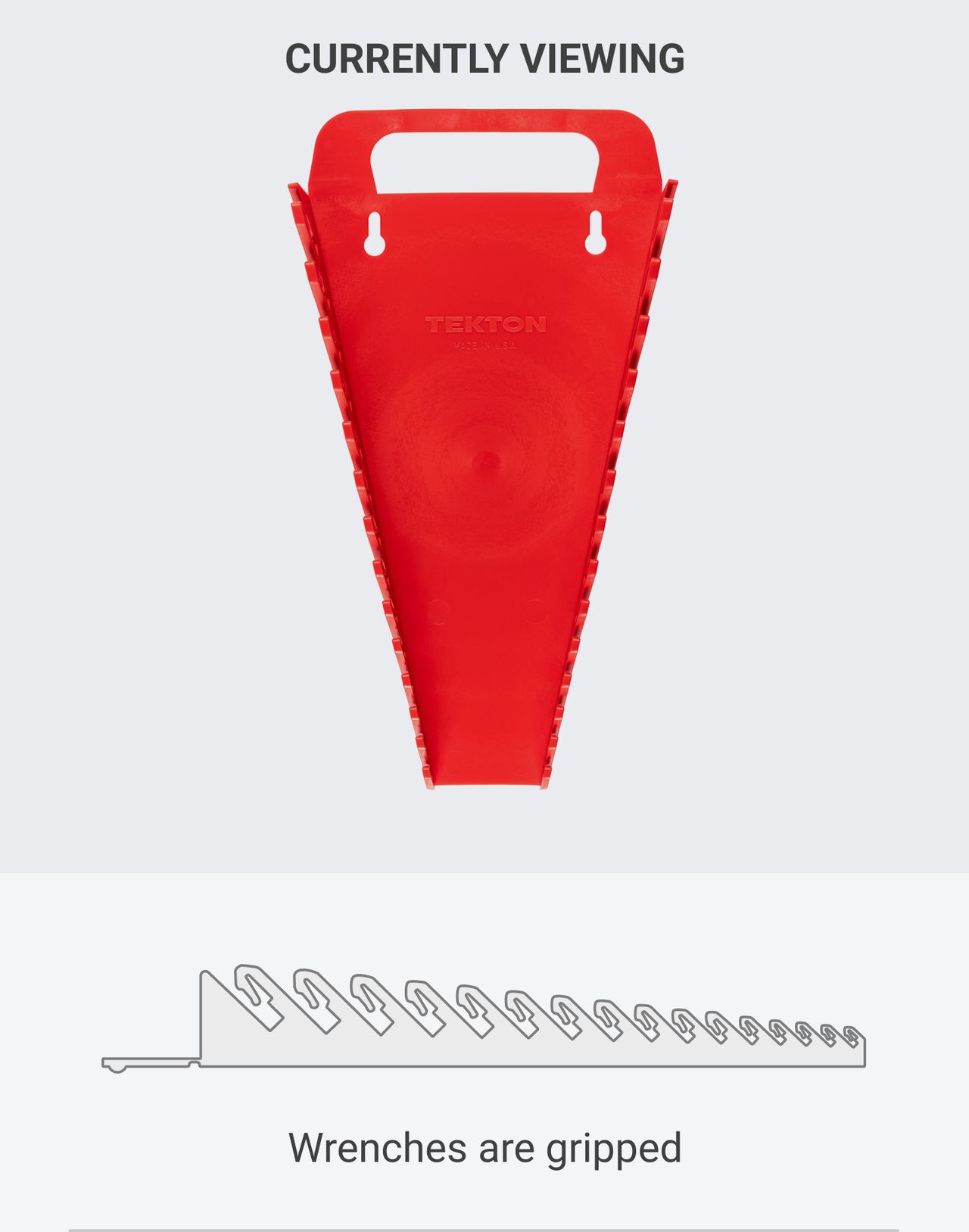 14-Tool Wrench Holder (Red) | TEKTON | OWP22214