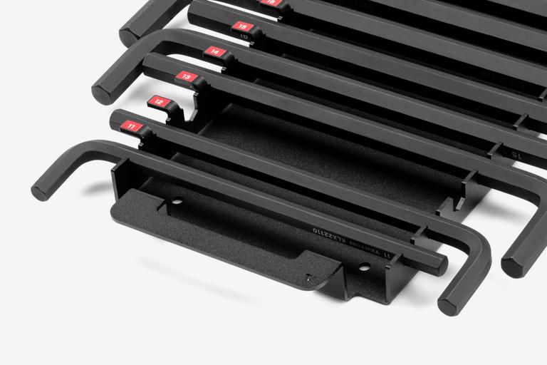 Flat End Hex L-Key Set with Rack (7/16–3/4 in., 11–19mm) | TEKTON