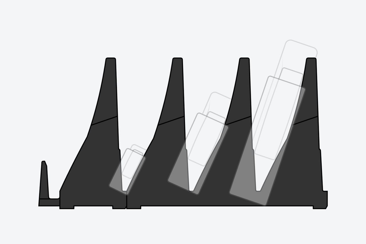 12-Tool Modular Slotted Organizer Set (Red) | TEKTON