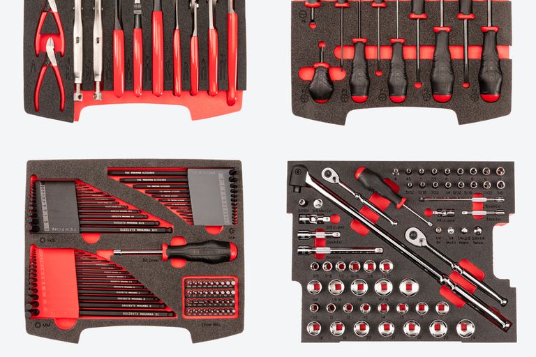 248-Piece Tool Set in Modular Stacking Tool Cart with Foam | TEKTON