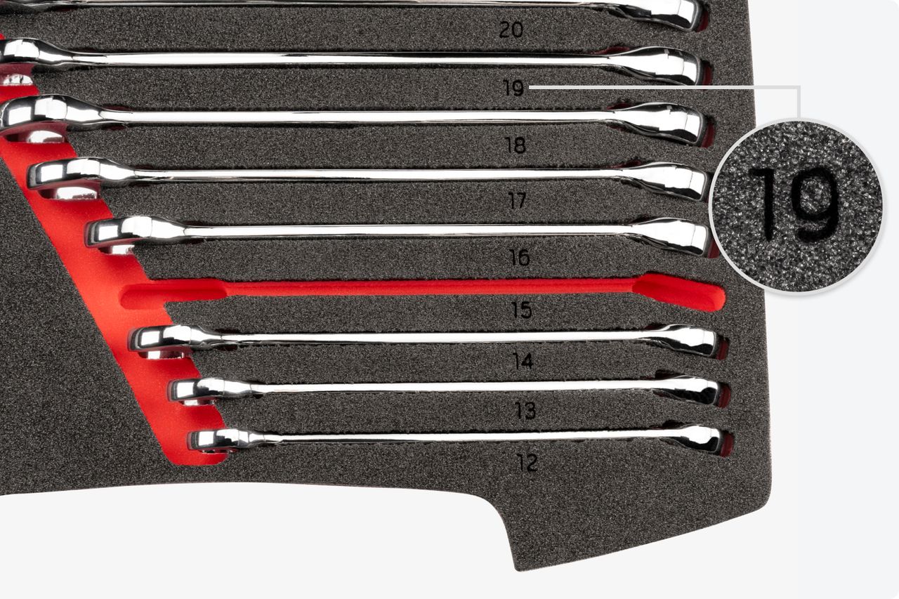 127-Piece Tool Set in Modular Stacking Organizer with Foam | TEKTON