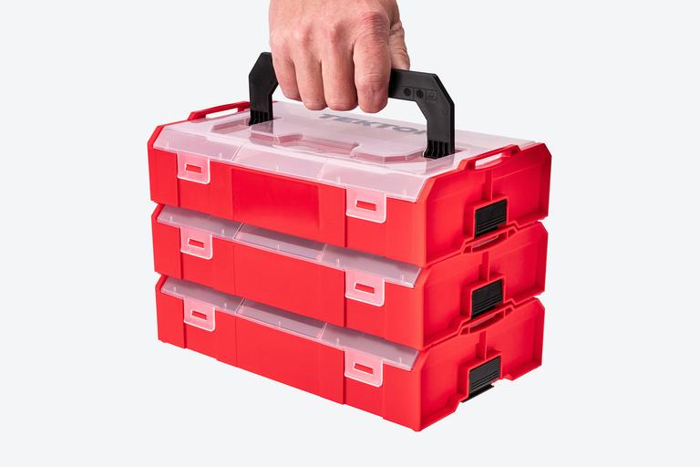Pick, Hook, and Mini Pry Bar Set in Mini Tool Boxes, 24-Piece | TEKTON