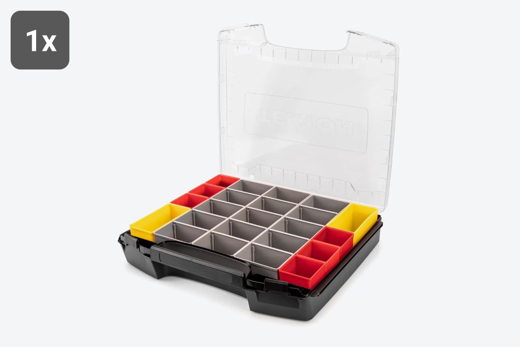 3-Drawer Stack with Shallow Tool Box and Organizer Bins | TEKTON