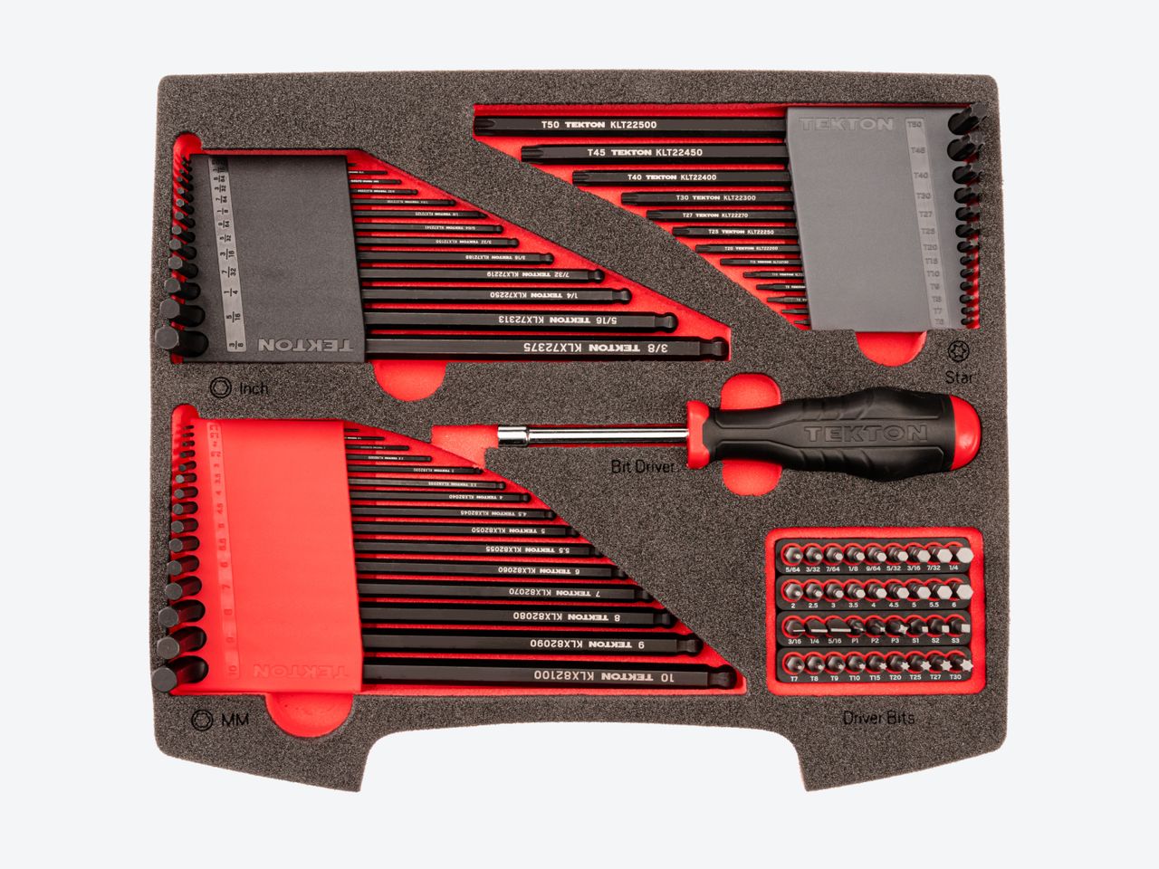 78-Piece L-Key and Bit Set with Drawer and Foam | TEKTON