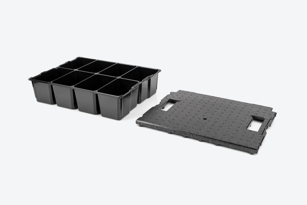 3-Drawer Modular Stacking Parts Rack with Tool Box | TEKTON