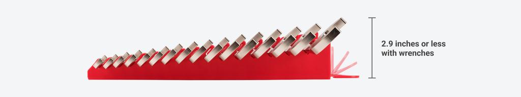 27 Piece Angle Head Open End Wrench Set With Holder Tekton