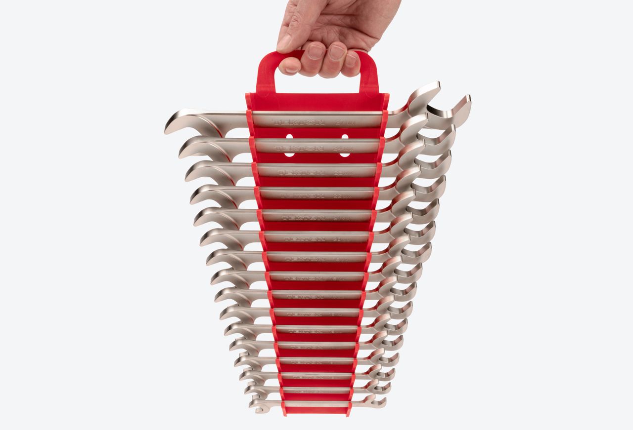 11-Piece Angle Head Wrench Set with Holder | TEKTON | Made in USA
