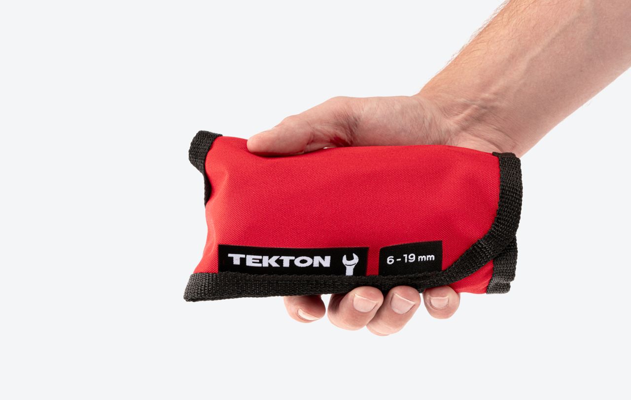 11-Tool Stubby Combination Wrench Pouch (Black) | TEKTON | OTP21106