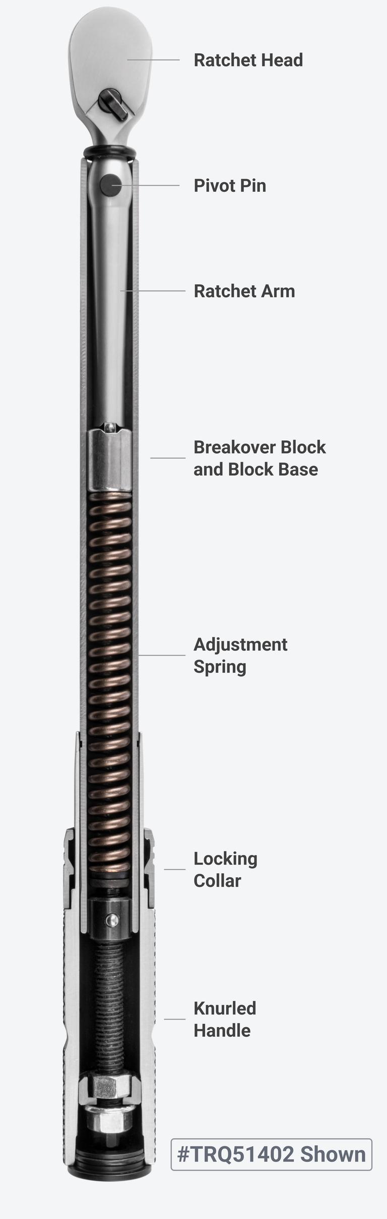 1/2 Inch Drive Micrometer Torque Wrench (40 - 300 ft-lb) | TEKTON