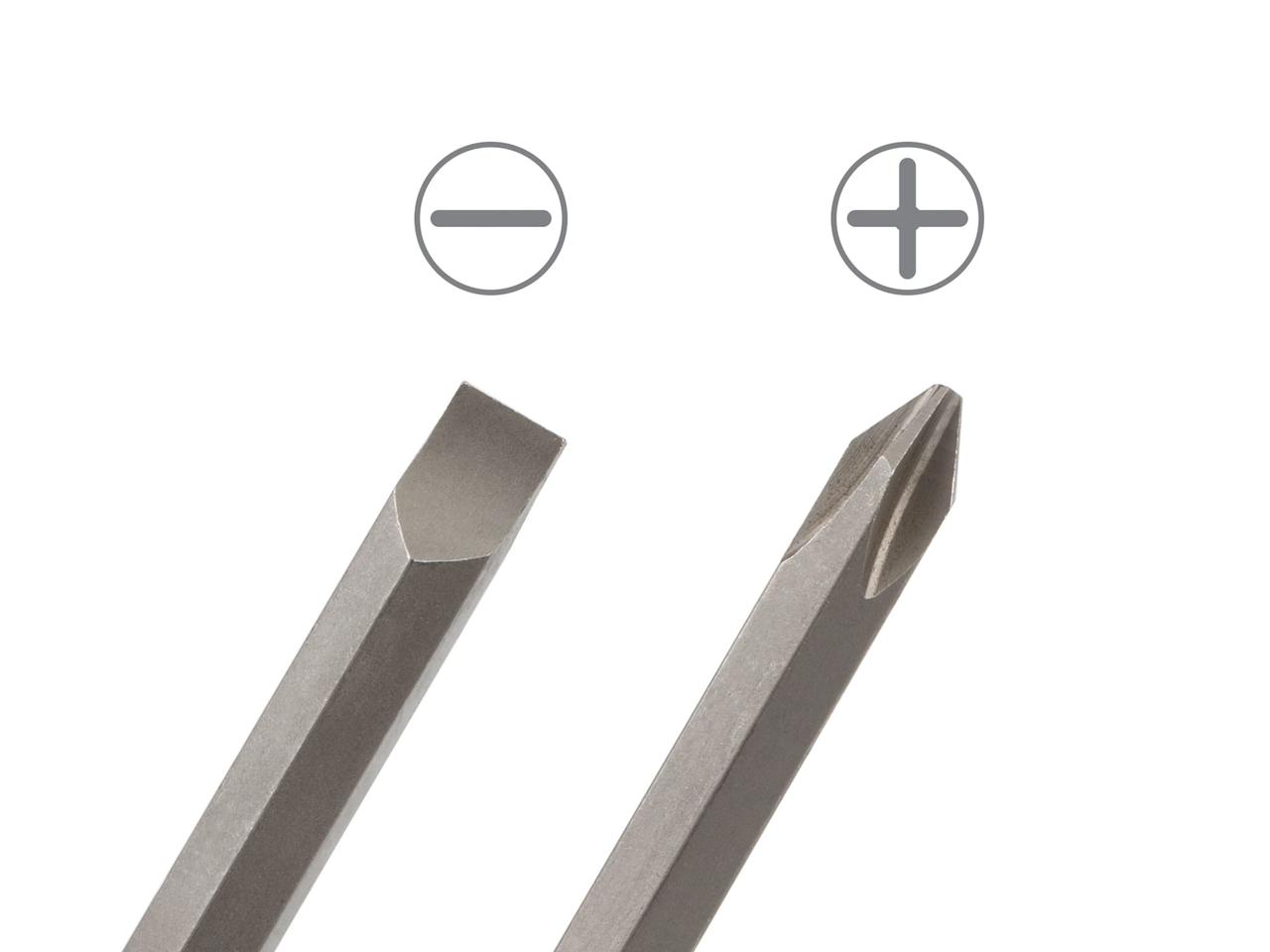 Phillips/Slotted Impact Screwdriver Bit Set (8-Piece) | TEKTON | 2915