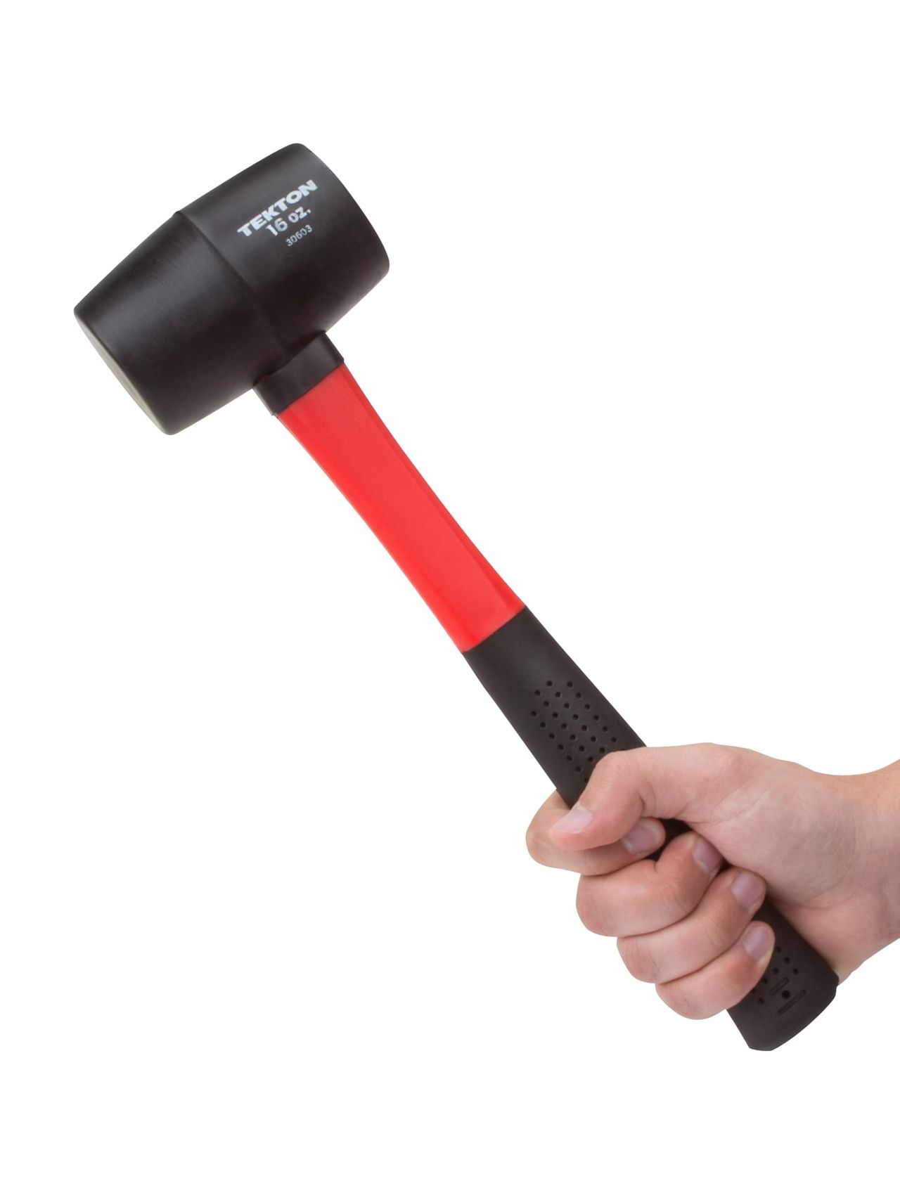 16 oz. Fiberglass Handle Rubber Mallet | TEKTON | 30603