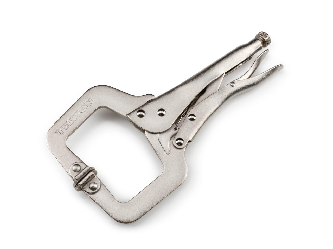 11 Inch Swivel Pad Locking C-Clamp | TEKTON | 3826