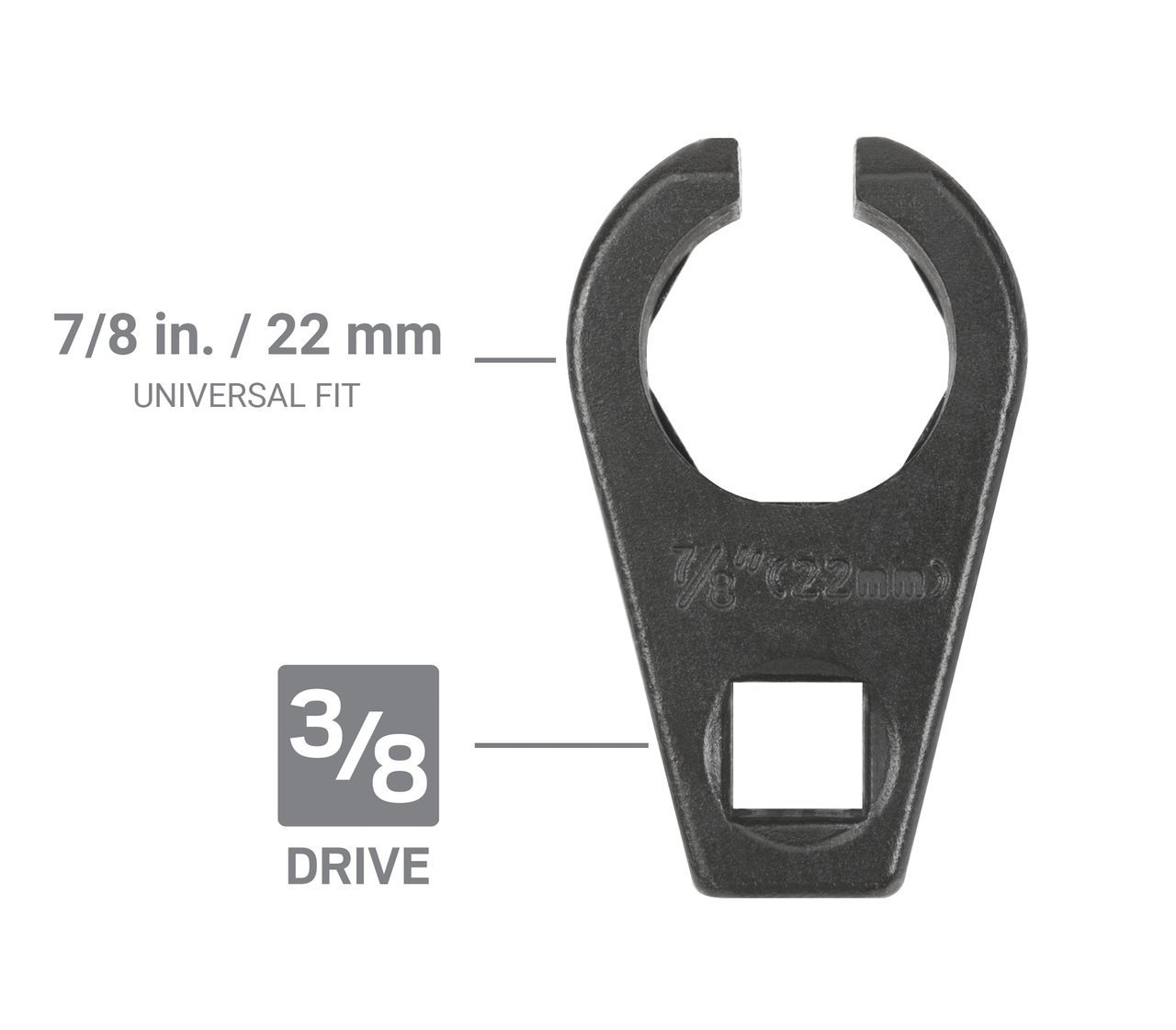 3/8 Inch Drive Offset 6-Point Oxygen Sensor Socket | TEKTON