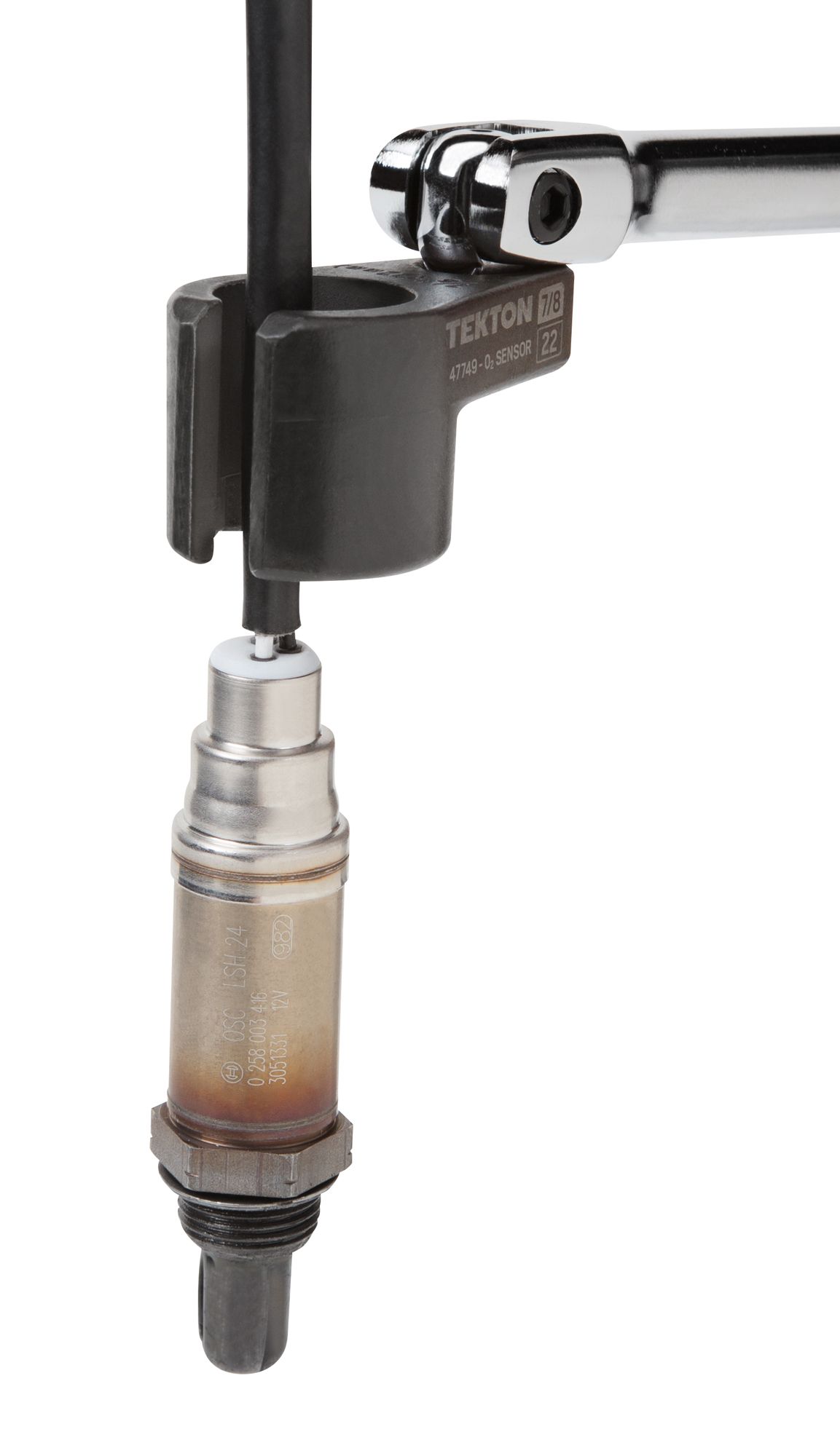 3/8 Inch Drive Offset 6-Point Oxygen Sensor Socket | TEKTON