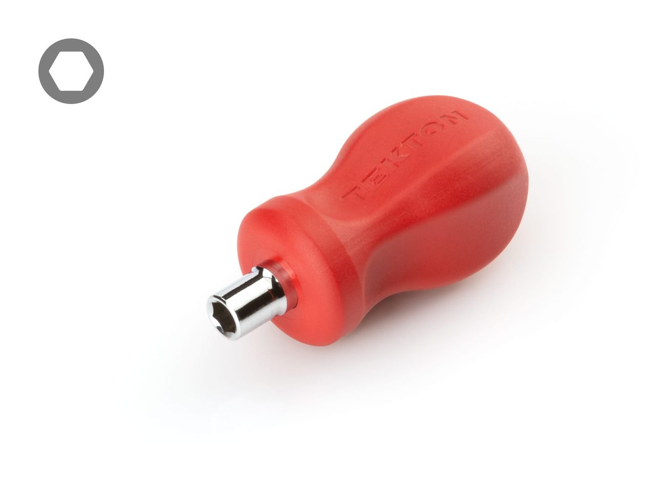 Stubby Nut Driver Handle (1/4 in.) - Red | TEKTON 3-in-1
