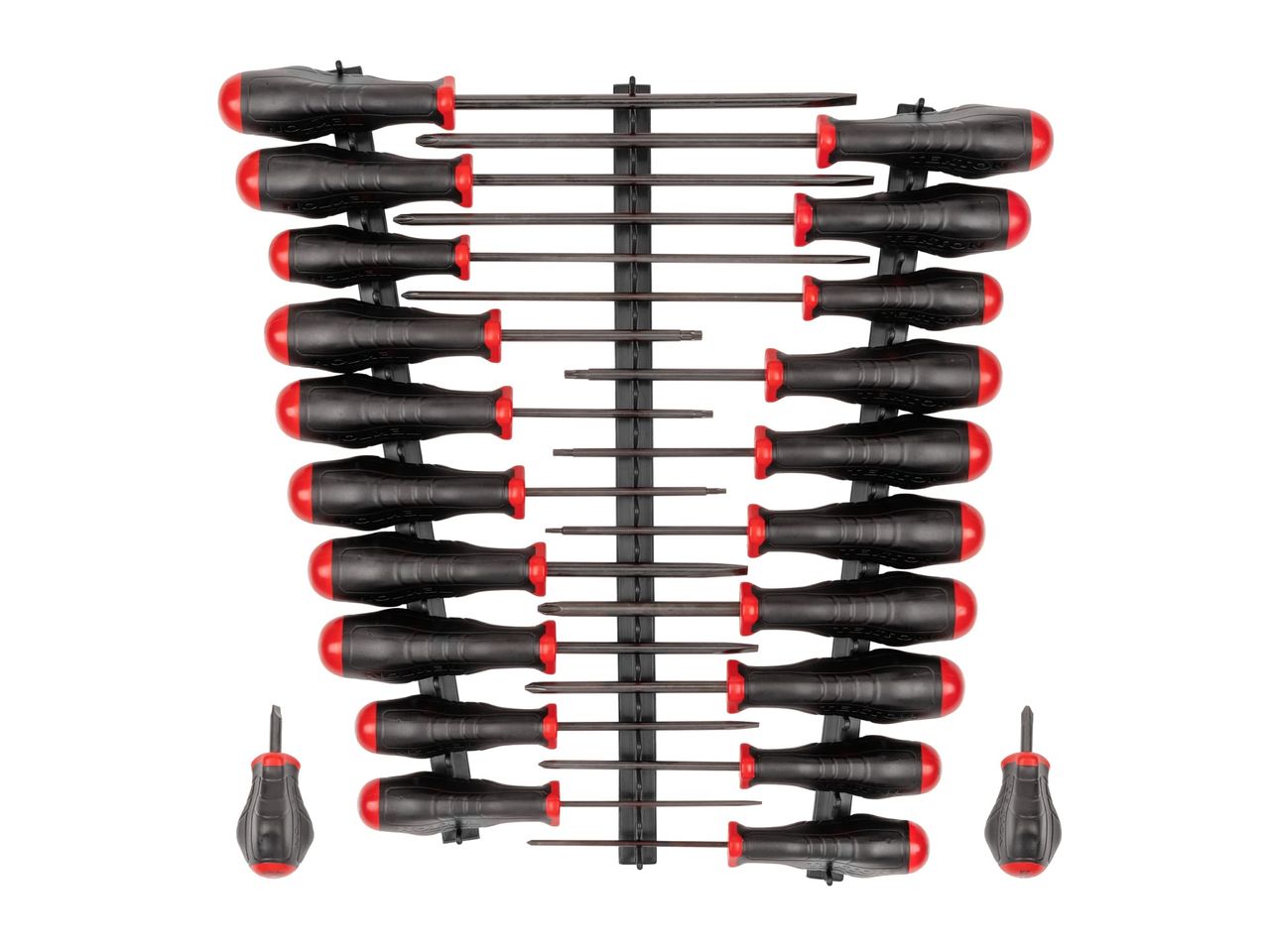 22-Piece High-Torque Screwdriver Set (Black Rails) | TEKTON