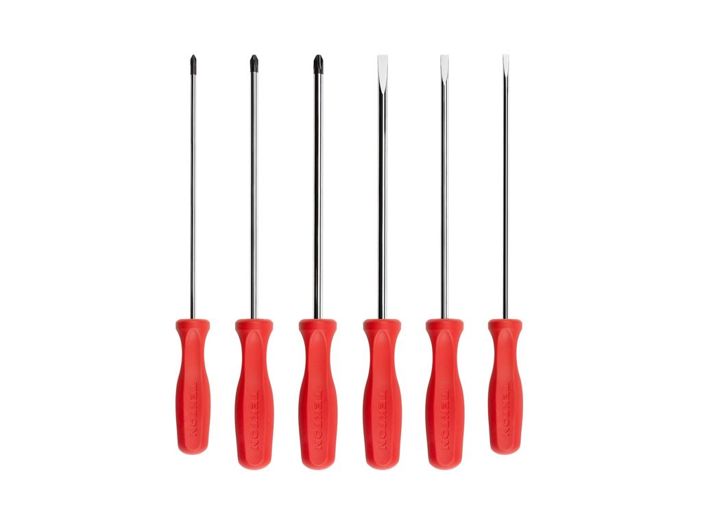 6-Piece Long Hard-Handle Screwdriver Set | TEKTON | Made in USA