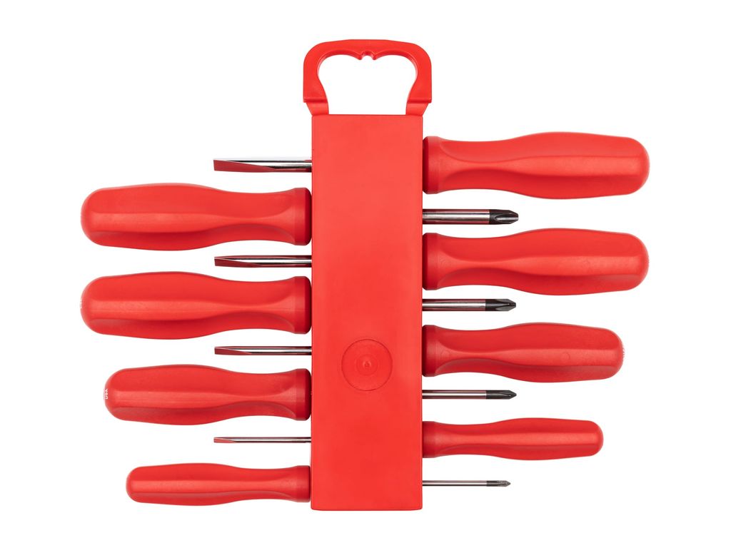 8-Piece Hard-Handle Screwdriver Set, with Holder | TEKTON