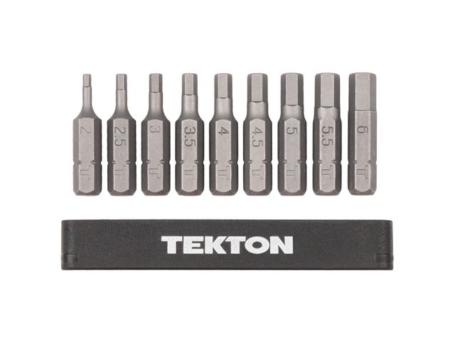 9-Piece 1/4 Inch Hex Bit Set (Inch) | TEKTON | DZX93002