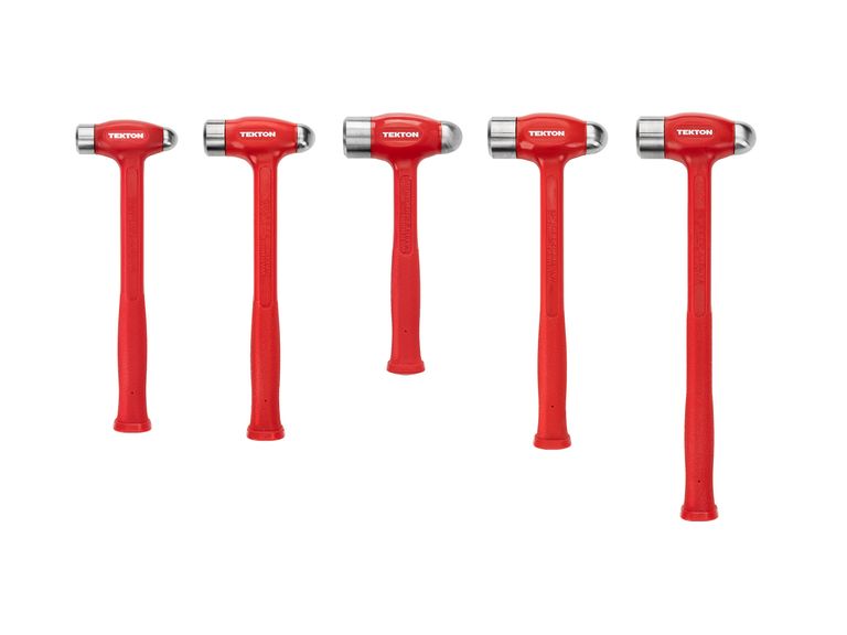 5-Piece Ball Peen Dead Blow Hammer Set | TEKTON | Made in USA