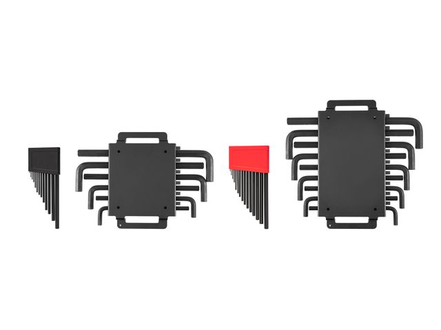 Flat End Hex L-Key Set with Holder and Rack (43-Piece) | TEKTON