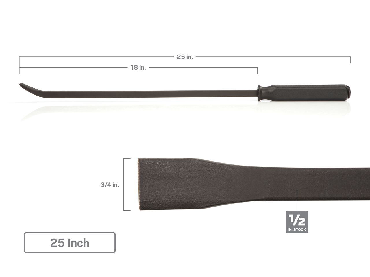 Angled End Handled Pry Bar Set (3-Piece) | TEKTON | LSQ90502