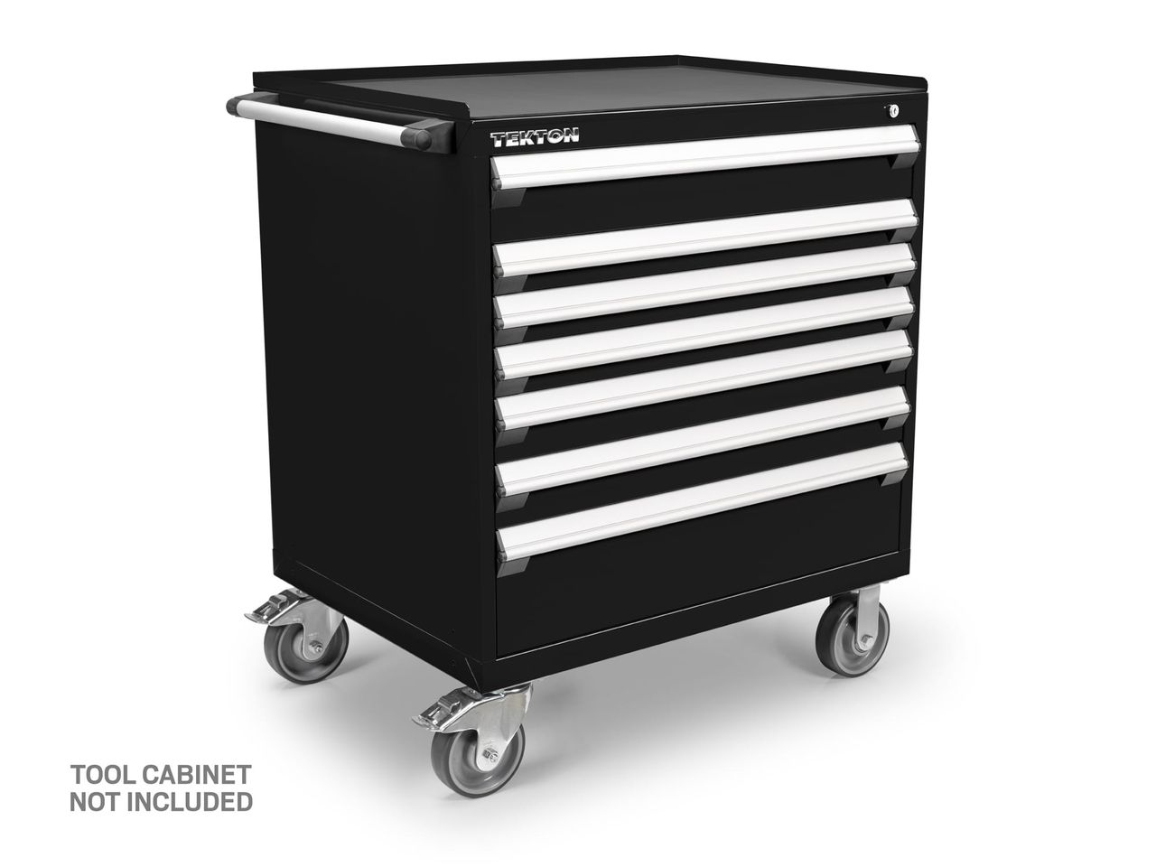 Black Painted Steel Top with Rubber Mat (36 W x 27 D in.) | TEKTON