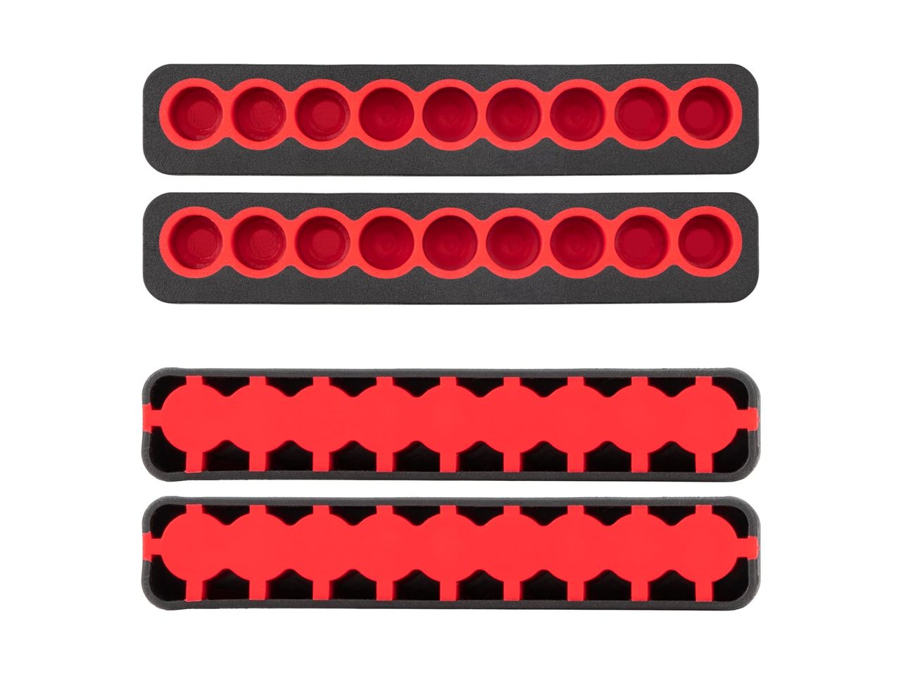 9-Tool 1/4 Inch Bit Rail Set, 2-Piece | TEKTON | ODB91000