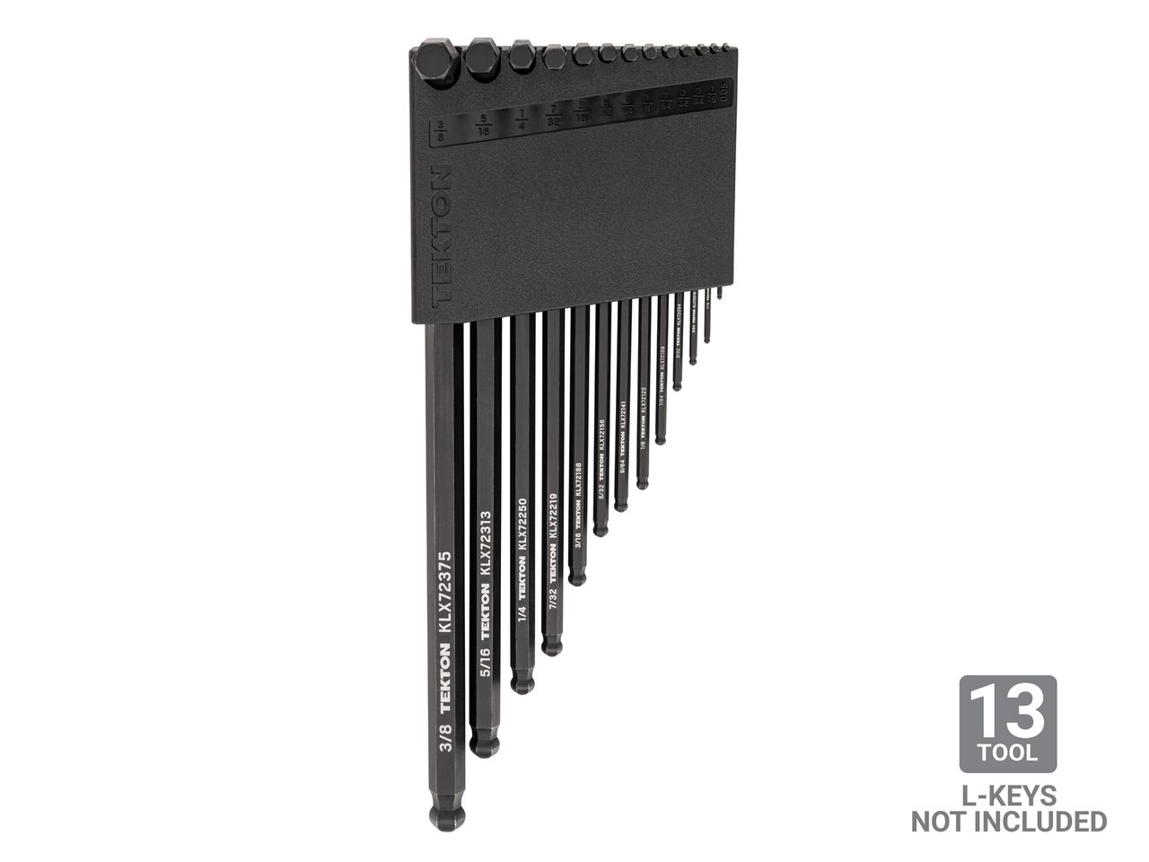 13-Tool Hex Key Holder (Black) | TEKTON | OKH31101
