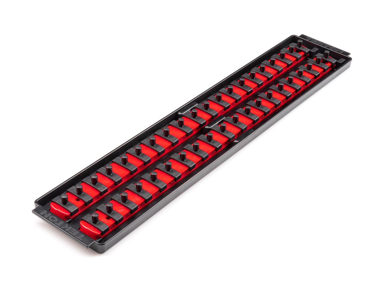 1/4 Inch Drive 2-Rail Socket Organizer Set, 40-Tool (Red) | TEKTON | USA
