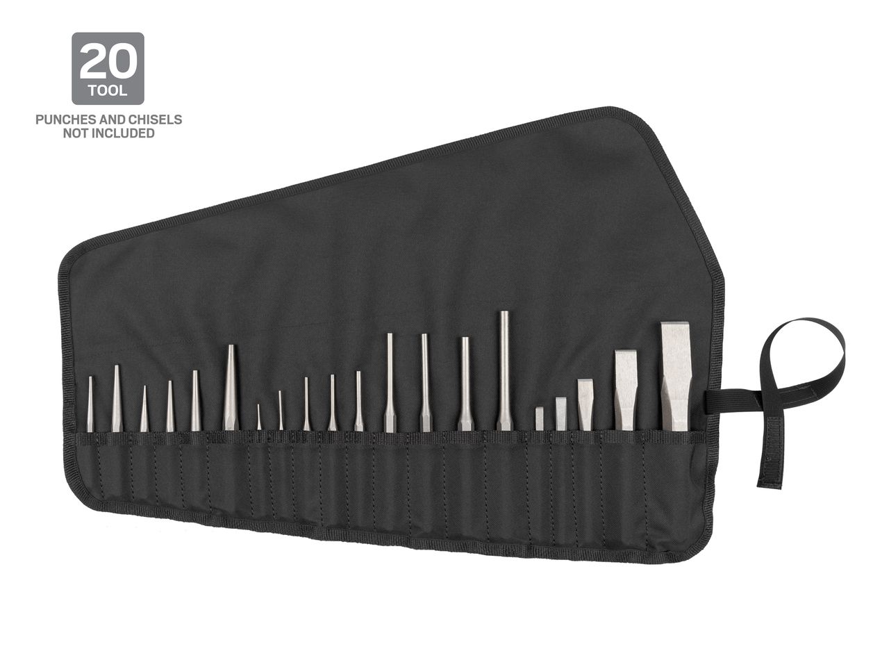20-Tool Punch and Chisel Pouch | TEKTON | OTP71101