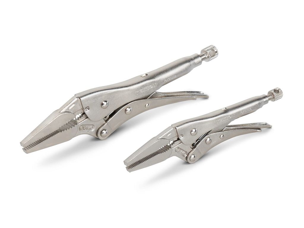 Long Nose Locking Pliers Set (2-Piece) | PLK90303 | TEKTON