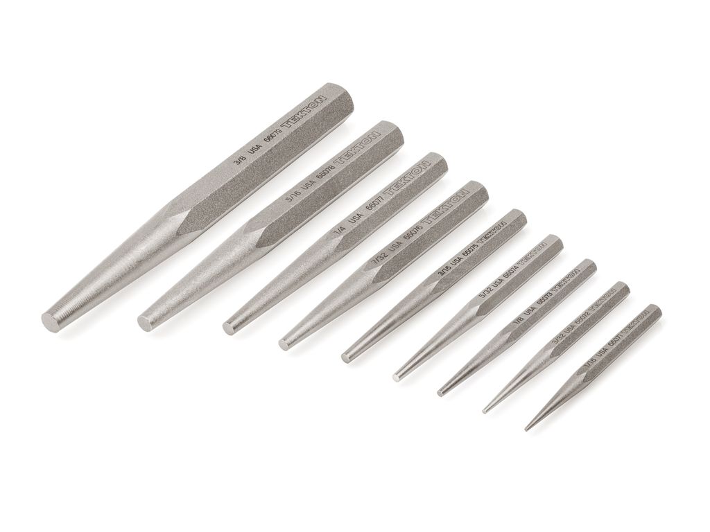 9-Piece Solid Punch Set | TEKTON | Made in USA