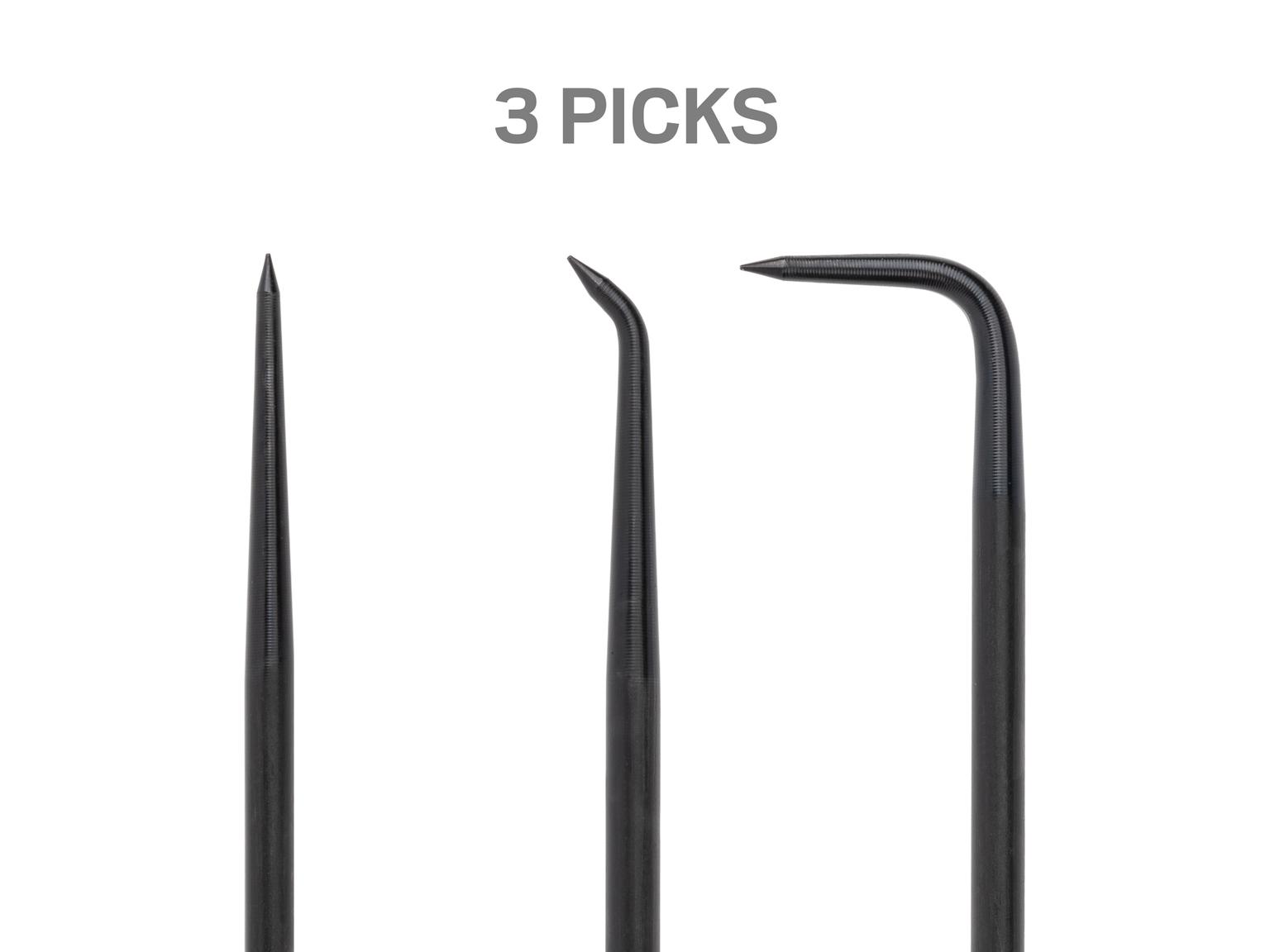 5 Piece Pick And Hook Set With Pouch Tekton Sewn In Usa