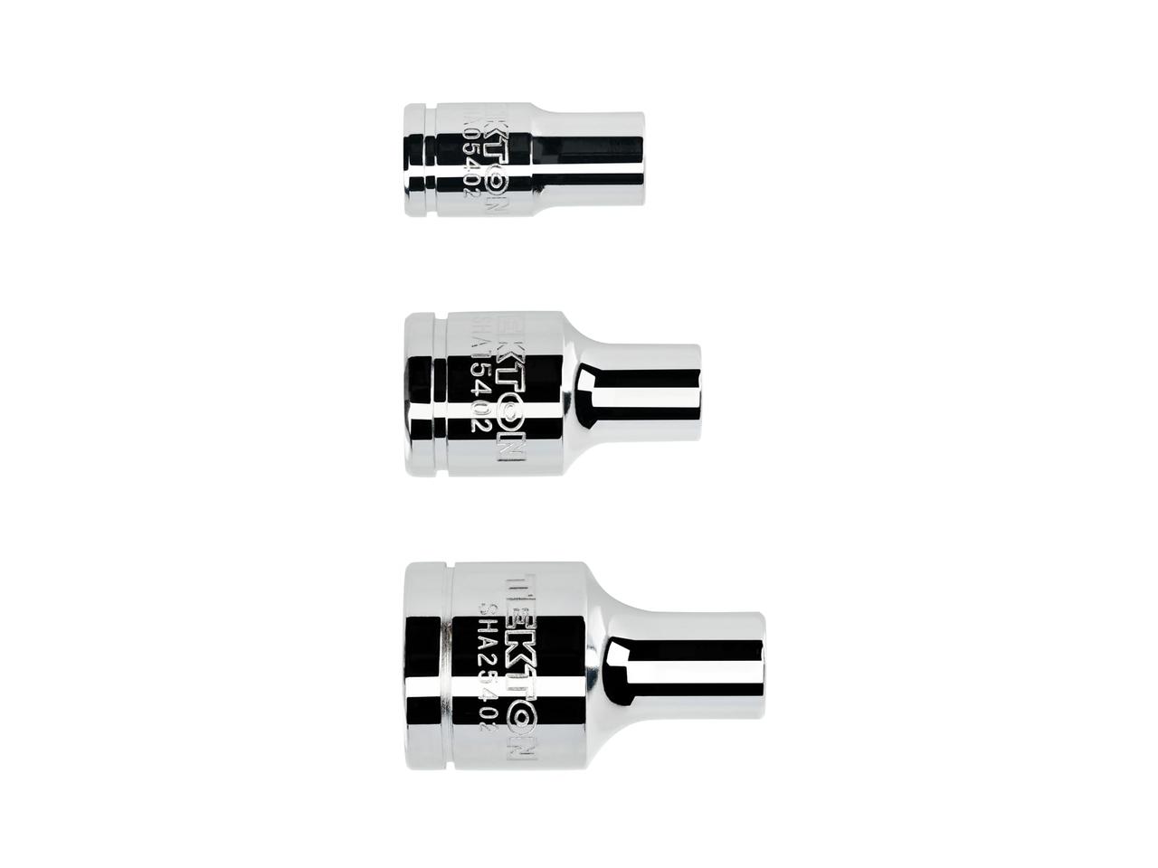 1/4, 3/8, 1/2 Inch Drive Magnetic Hex Bit Holder Socket Set | TEKTON