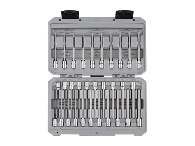1/4 Inch Drive Long Hex Bit Socket Set with Case (31-Piece) | TEKTON
