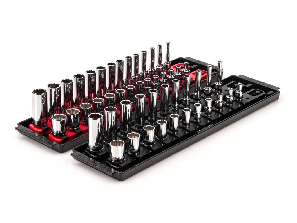 12-Point Socket Sets with Rail Storage | TEKTON