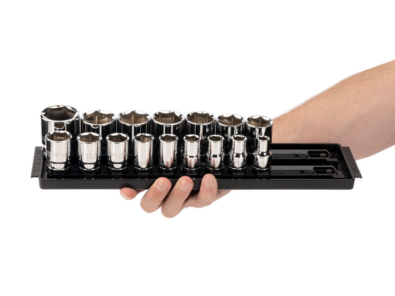 16-Piece 1/2 Inch Drive 6-Point Socket Set (3/8–1-5/16 in.) | TEKTON