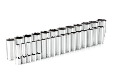 1/2 Inch Drive Deep 6-Point Socket Set (29-Piece) | TEKTON | SHD92014