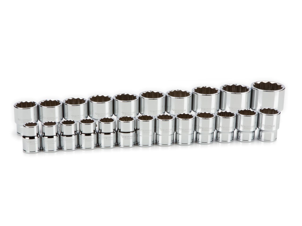 3/4 Inch Drive 12-Point Socket Set, Metric (23-Piece) | TEKTON | SHD93016