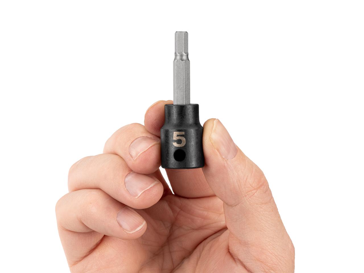 3/8 Inch Drive x 5 mm Hex Impact Bit Socket | TEKTON